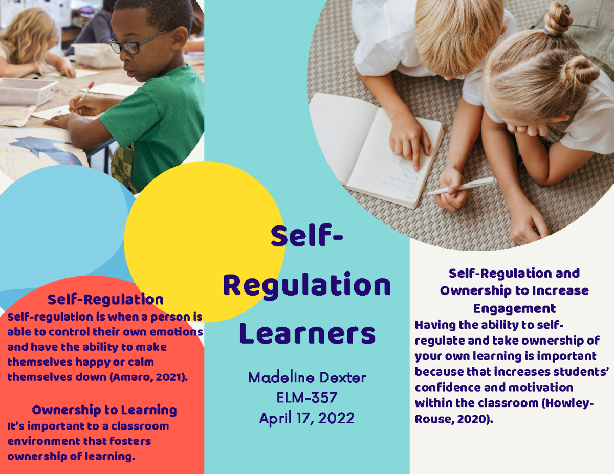 Colorful Playful School Education Trifold Brochure - Self-Regulation ...