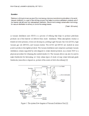 Petroleum Assignment ( R - CHE 61703 ASSIGNMENT PETROLEUM ENGINEERING ...
