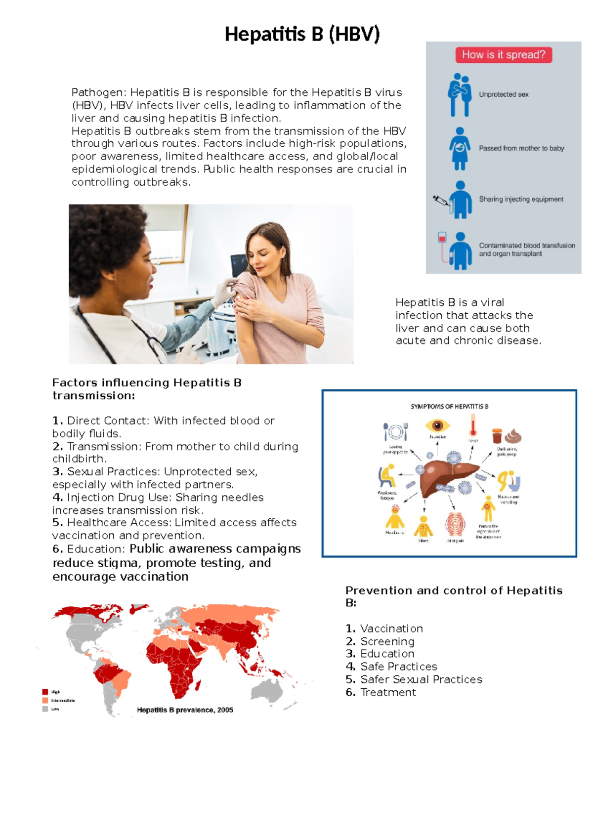 Hepatitis B - summary - Pathogen: Hepatitis B is responsible for the ...