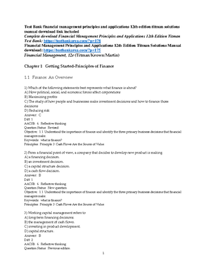 UST Student Handbook 2018 - Financial Management - Studocu