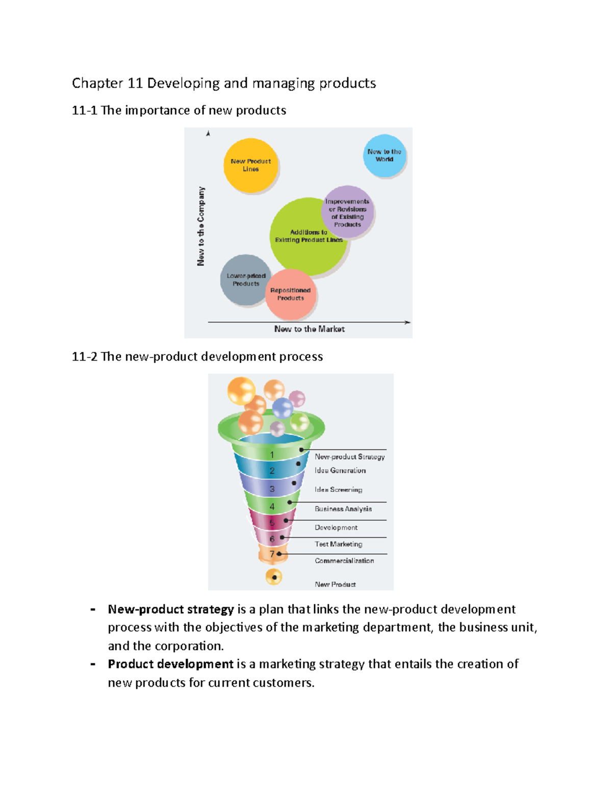 Chapter 11 Developing and managing products - Chapter 11 Developing and managing products 11-1 ...