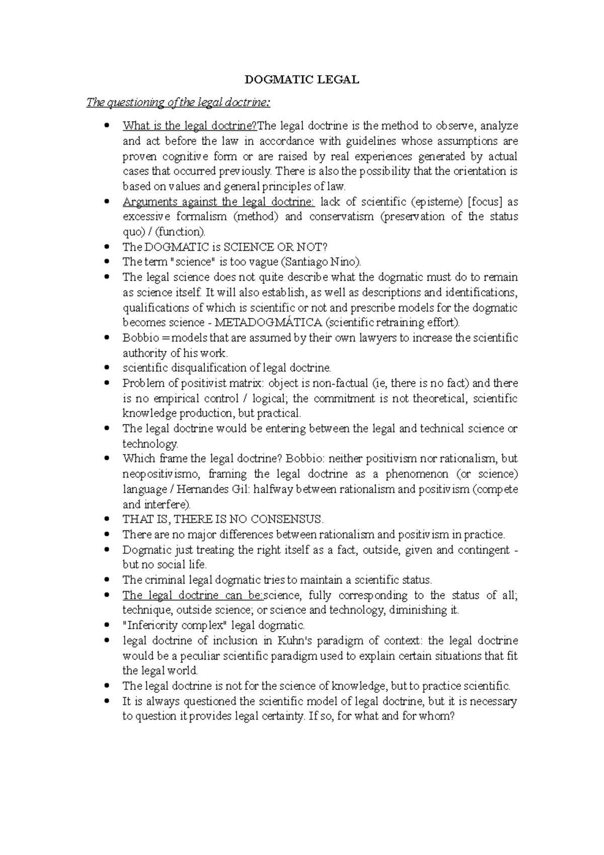 Dogmatic Legal - A dogmática jurídica pode ser: ciência, correspondendo ...