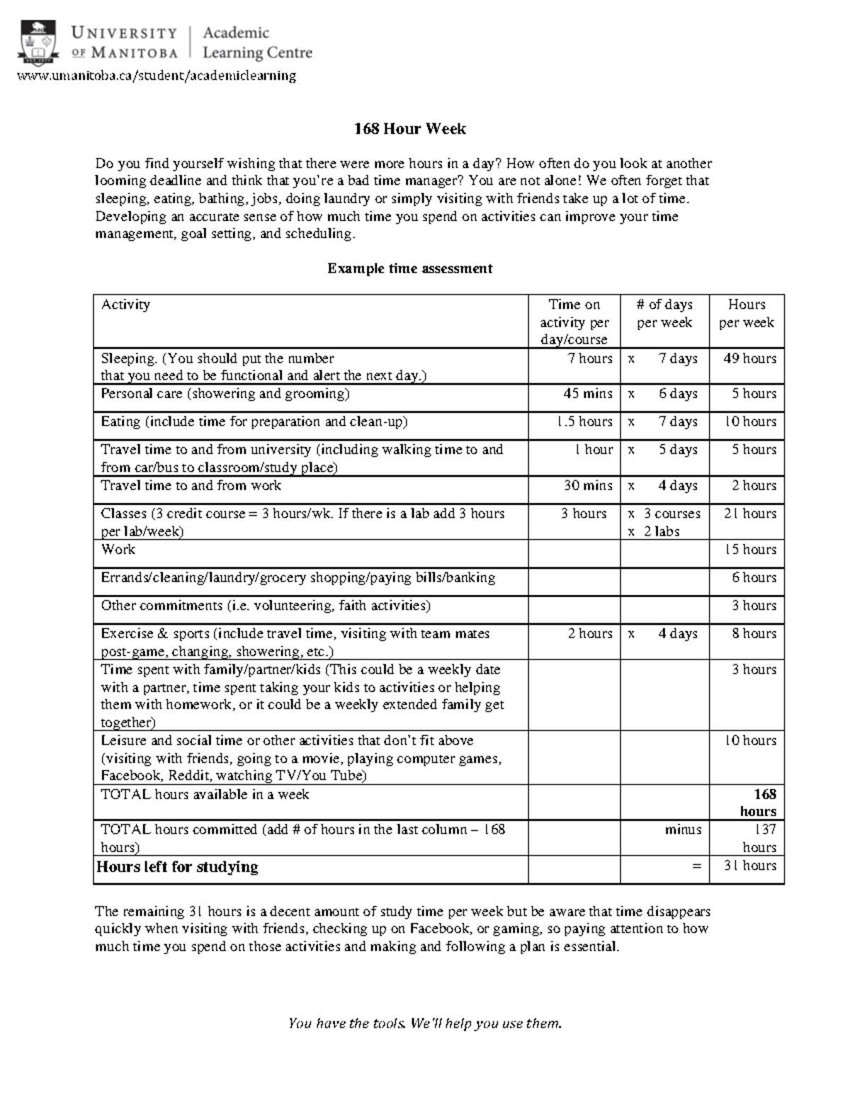 168-Hour-Week - Helpful university tips for new and old students. It ...