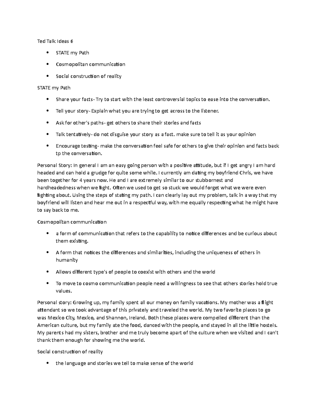 Ted Talk Ideas 6 - Tell your story- Explain what you are trying to get ...