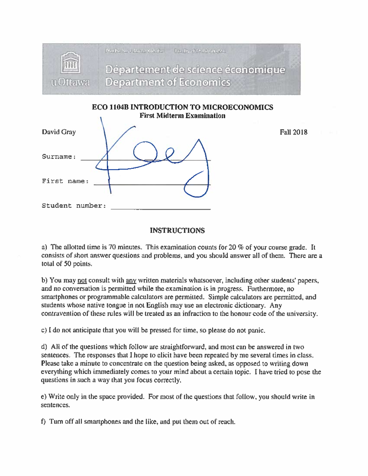Exam 17 October 2019 Questions And Answers Eco1104 Warning Decodescan Unexpected Mcu