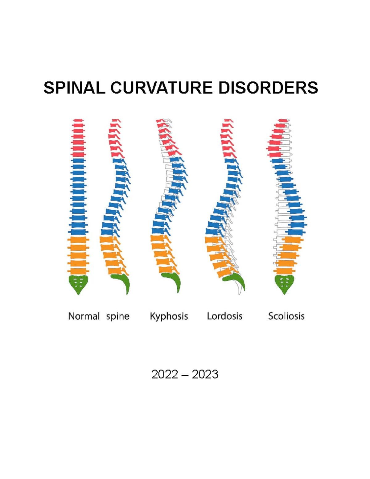 Spinal Curvature Disorders - SPINAL CURVATURE DISORDERS 2022 – 2023 ...