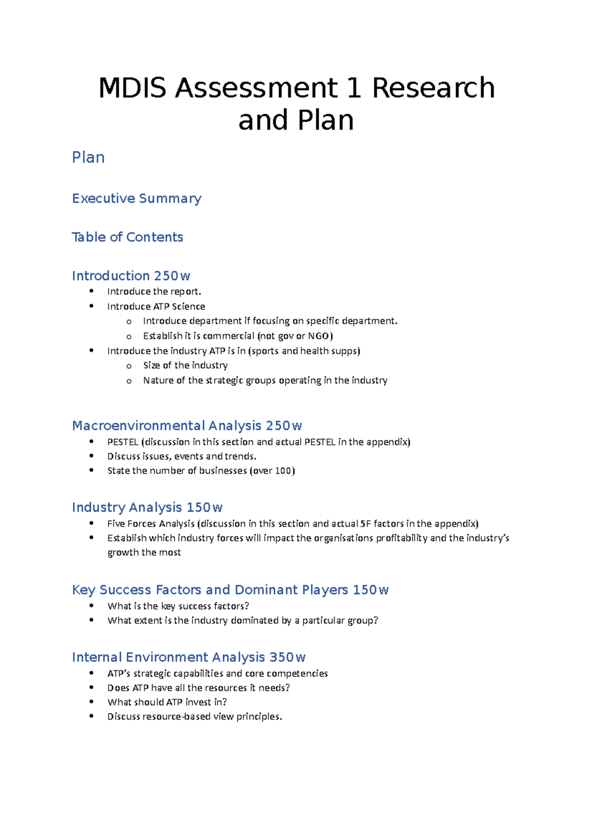 A1 Plan and Research MDIS - MDIS Assessment 1 Research and Plan Plan ...