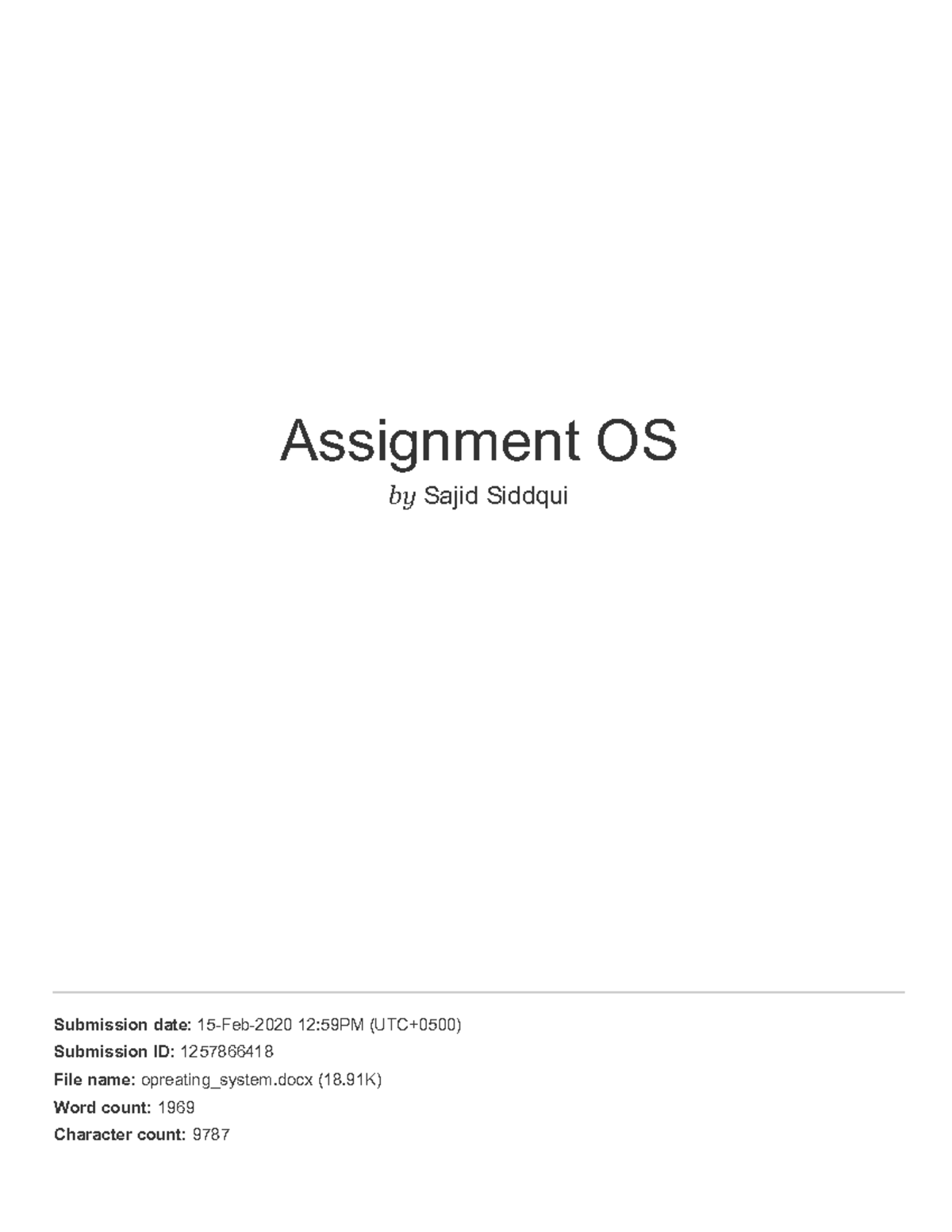 Assignment OS - Computer Applications - Assignment OSby Sajid Siddqui ...