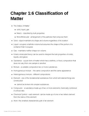 Chapter 11 Chemistry - Chapter 1:1 Chemistry 1 Chapter 1:1 Chemistry ...