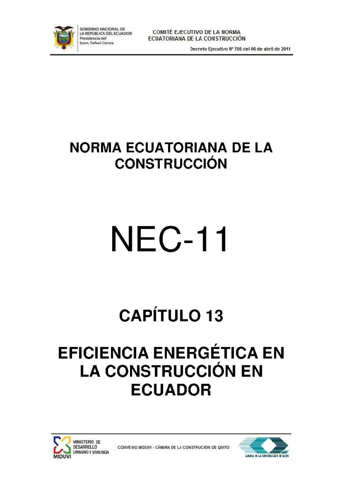 NORMA ECUATORIANA DE LA CONSTRUCCIÓN NEC-11 - NORMA ECUATORIANA DE LA CONSTRUCCIÓN NEC-11 ...