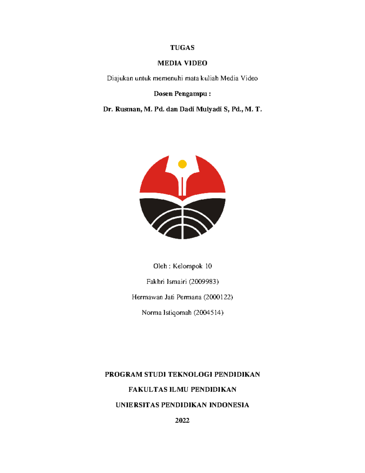 Perencanaan Produksi Media Video (GBIM, JM, Naskah) (12) - TUGAS MEDIA ...