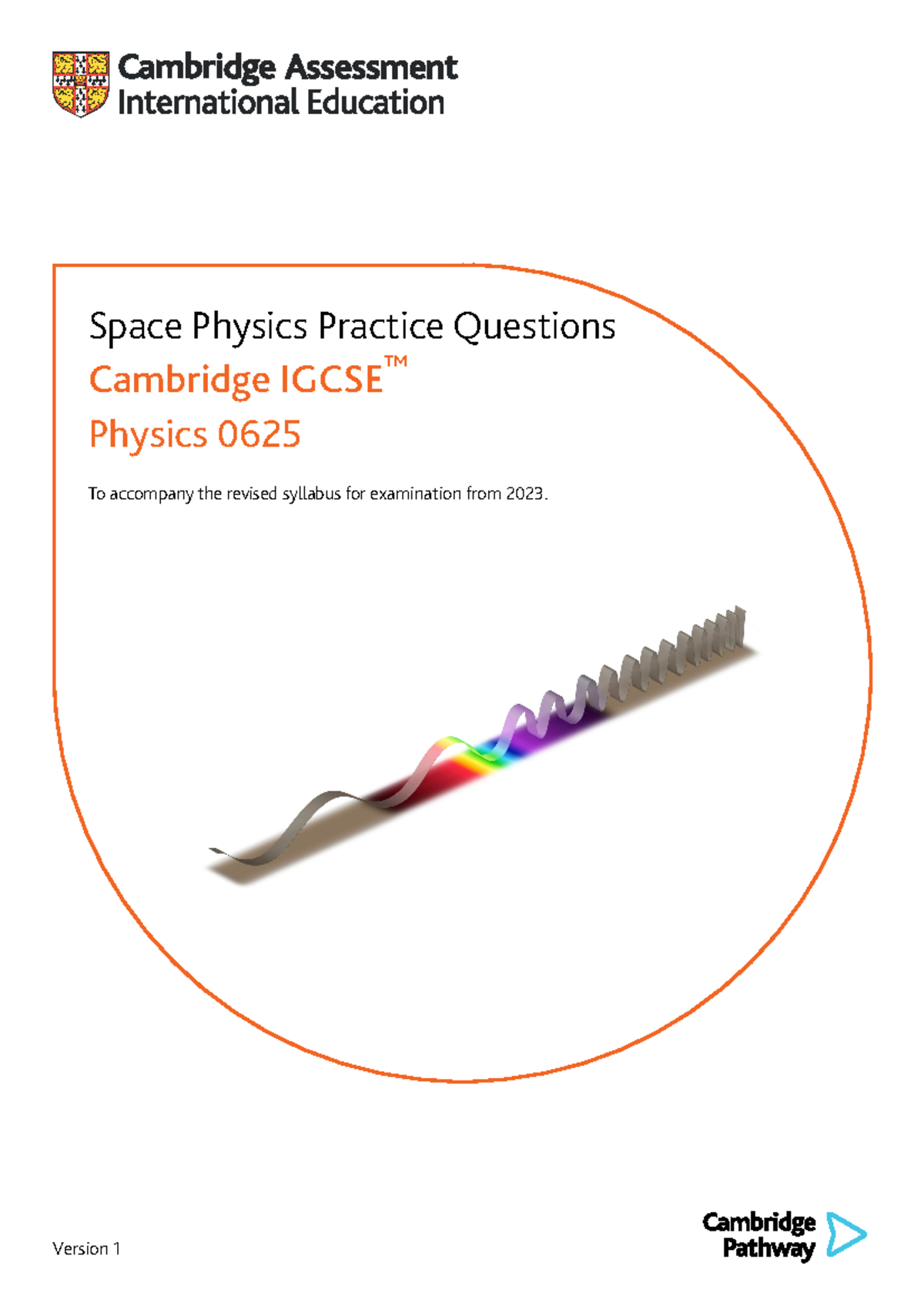 0625 Space Physics Practice Questions (for examination from 2023 ...