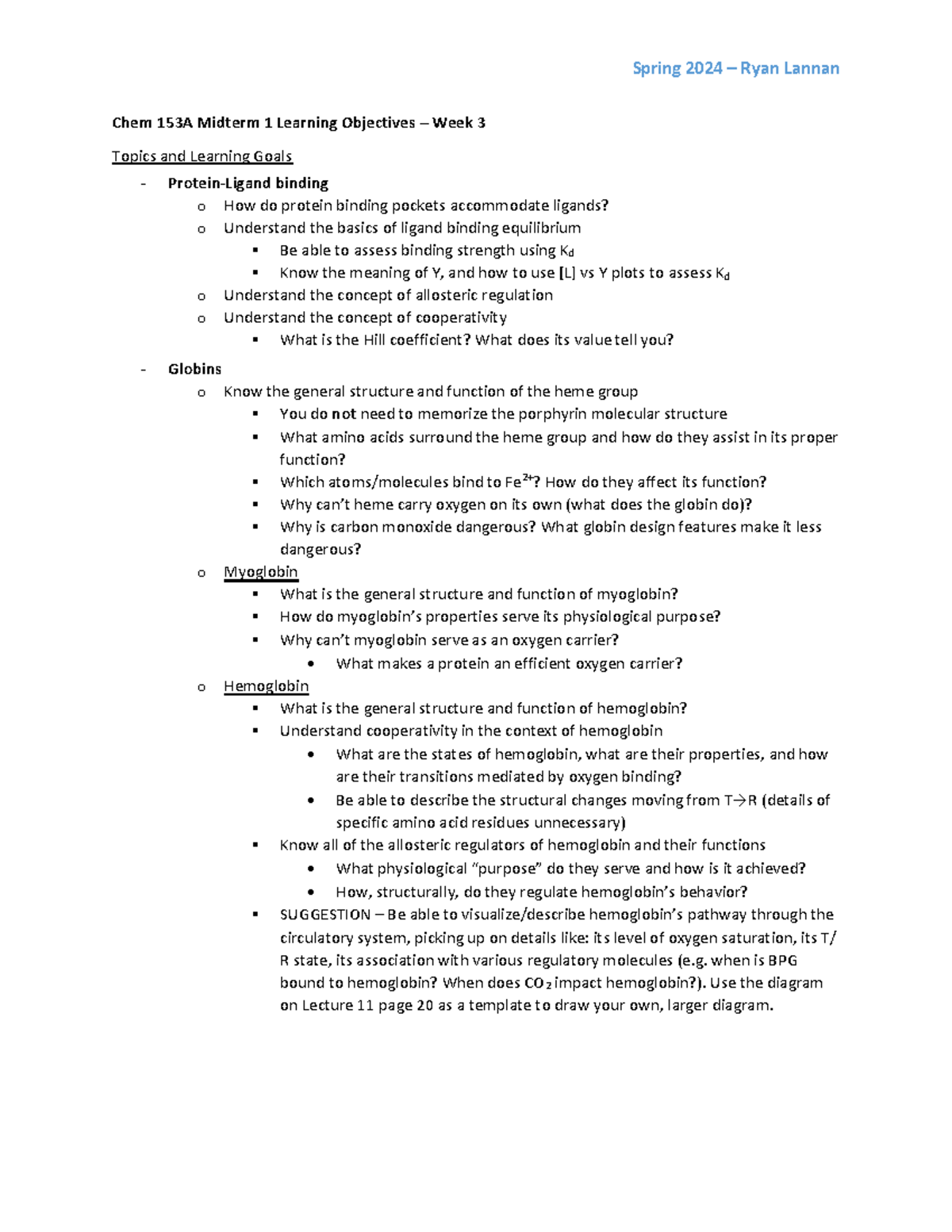 Chem 153A - Week 3 learning objectives - Spring 2024 – Ryan Lannan Chem ...