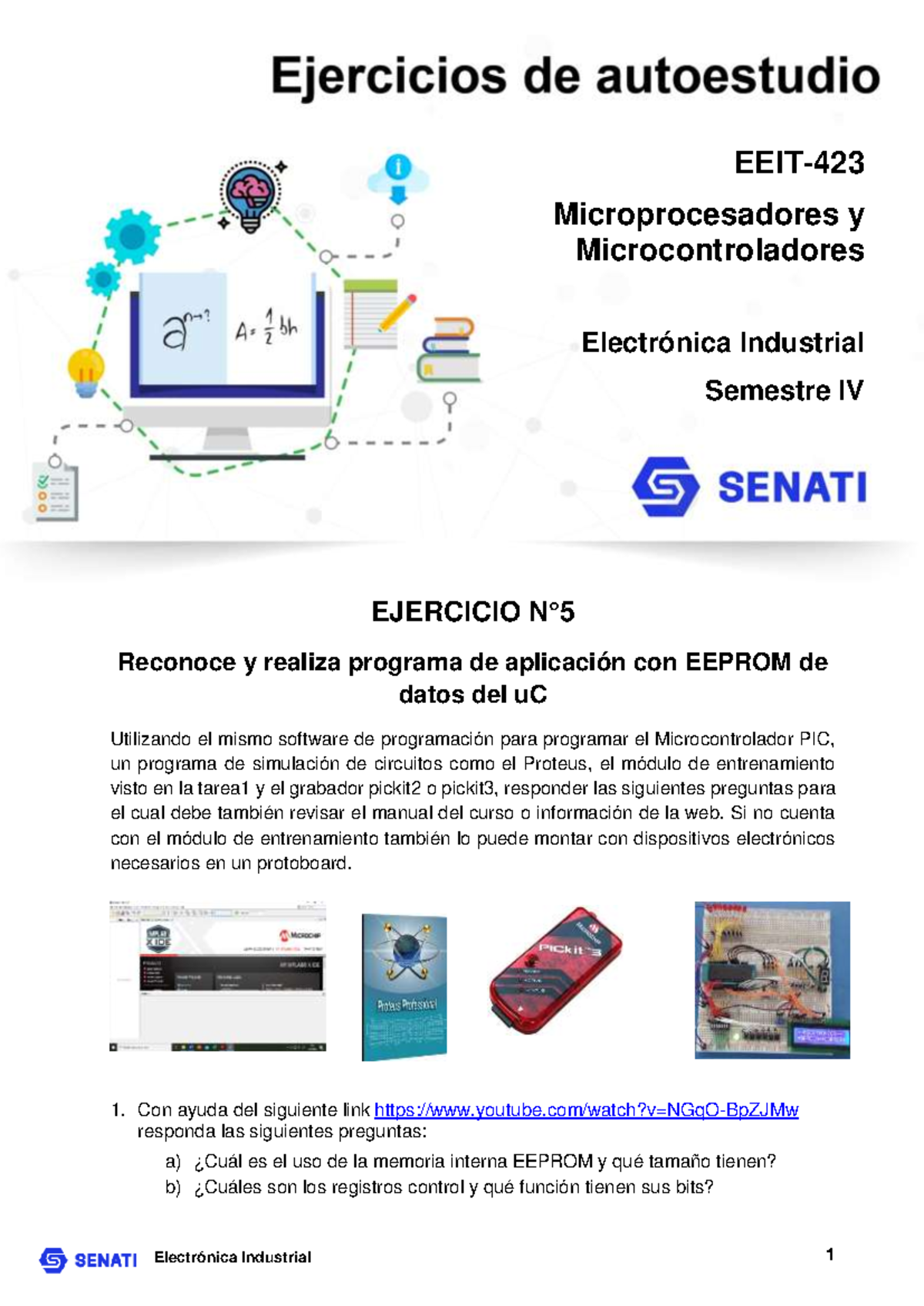 EEIT EEIT-423 Ejercicio T005 - EJERCICIO N° 5 Reconoce y realiza ...