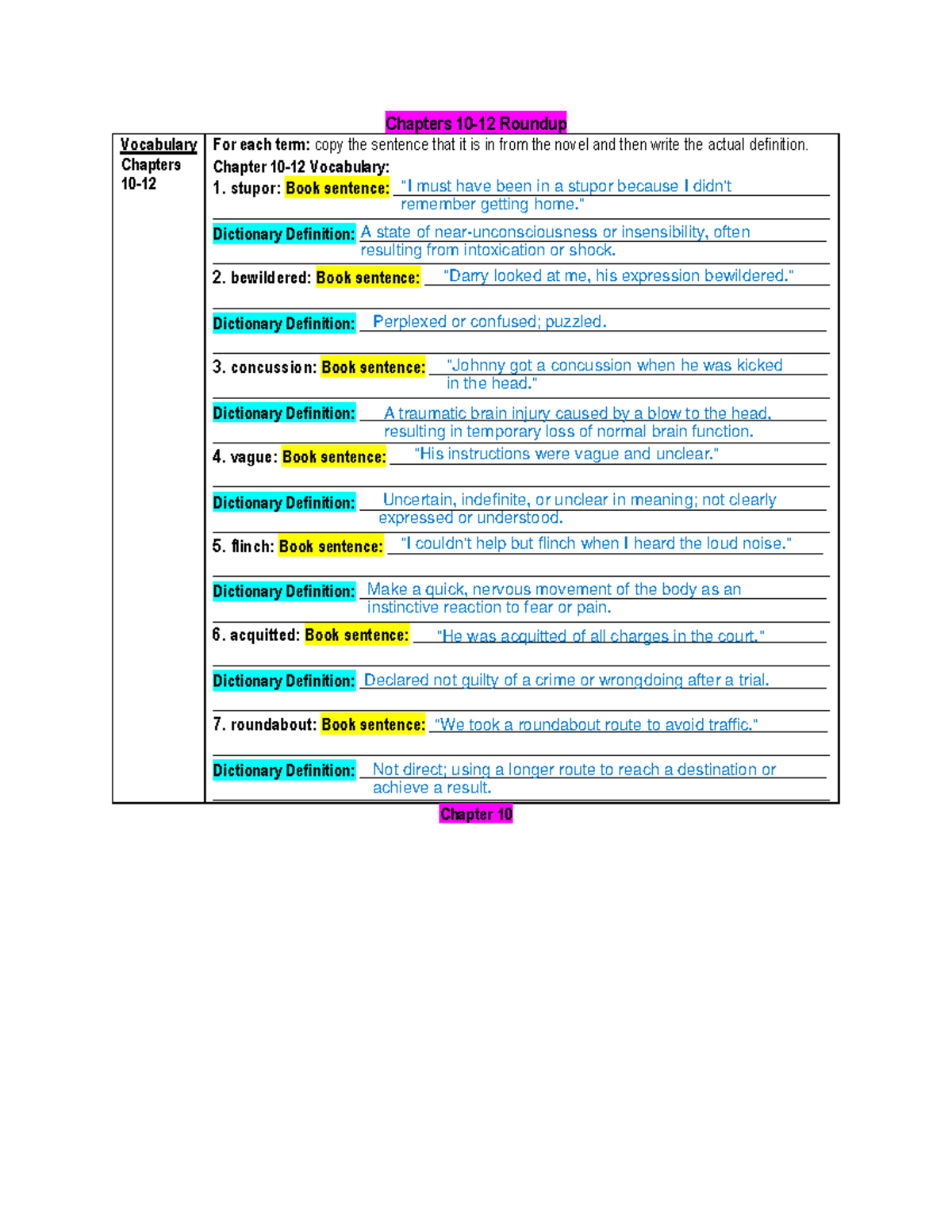 Chapters 10-12 Comprehension Questions - Chapters 10-12 Roundup ...