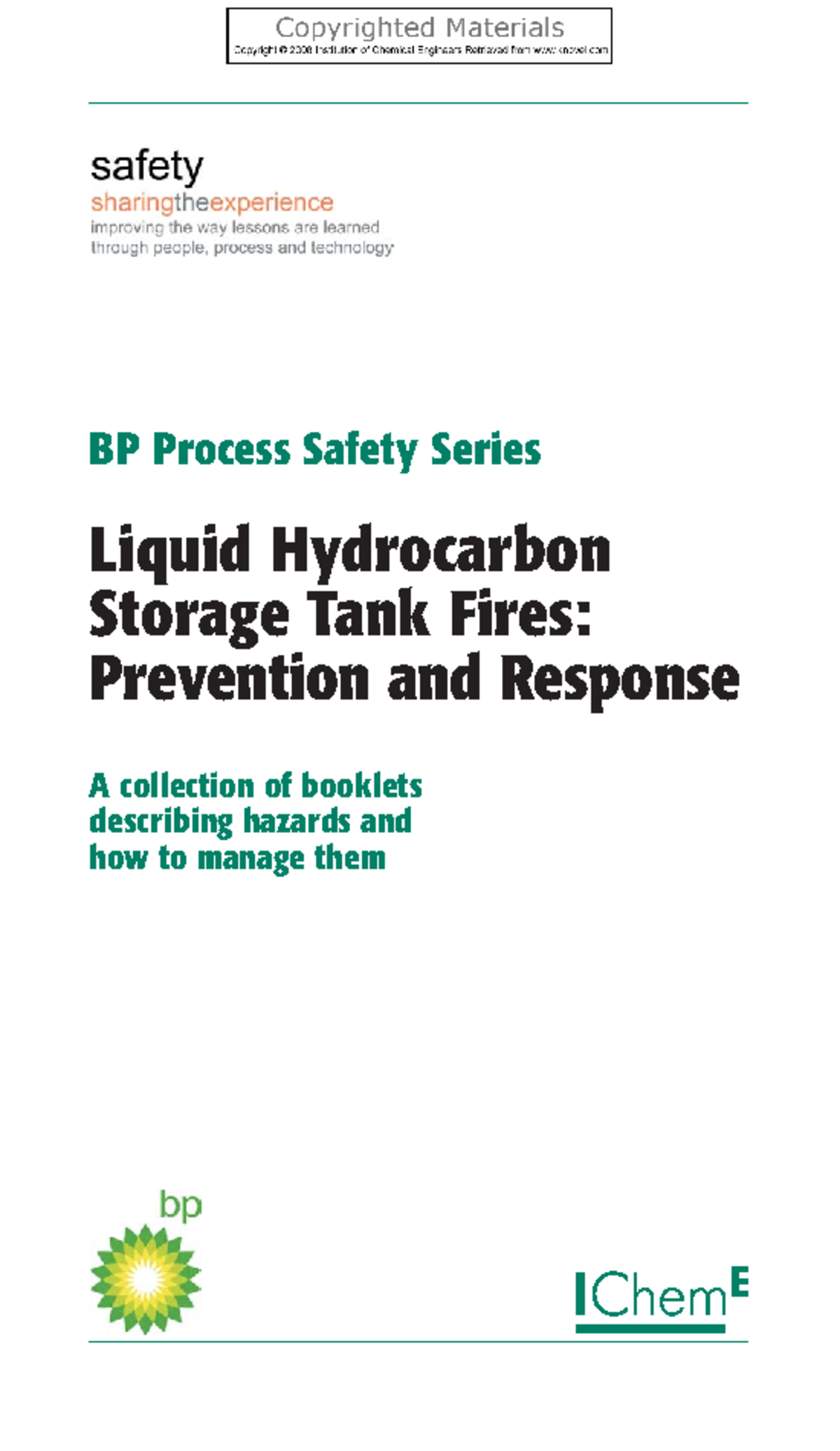 BP Process Safety Series Liquid Hydrocarbon Storage Tank Fires - BP Process Safety Series Liquid ...