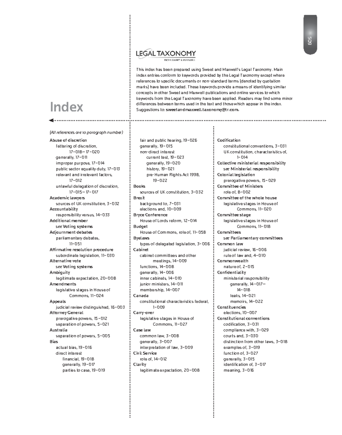 Public law 1 - Rule of law - (All references are to paragraph number ...