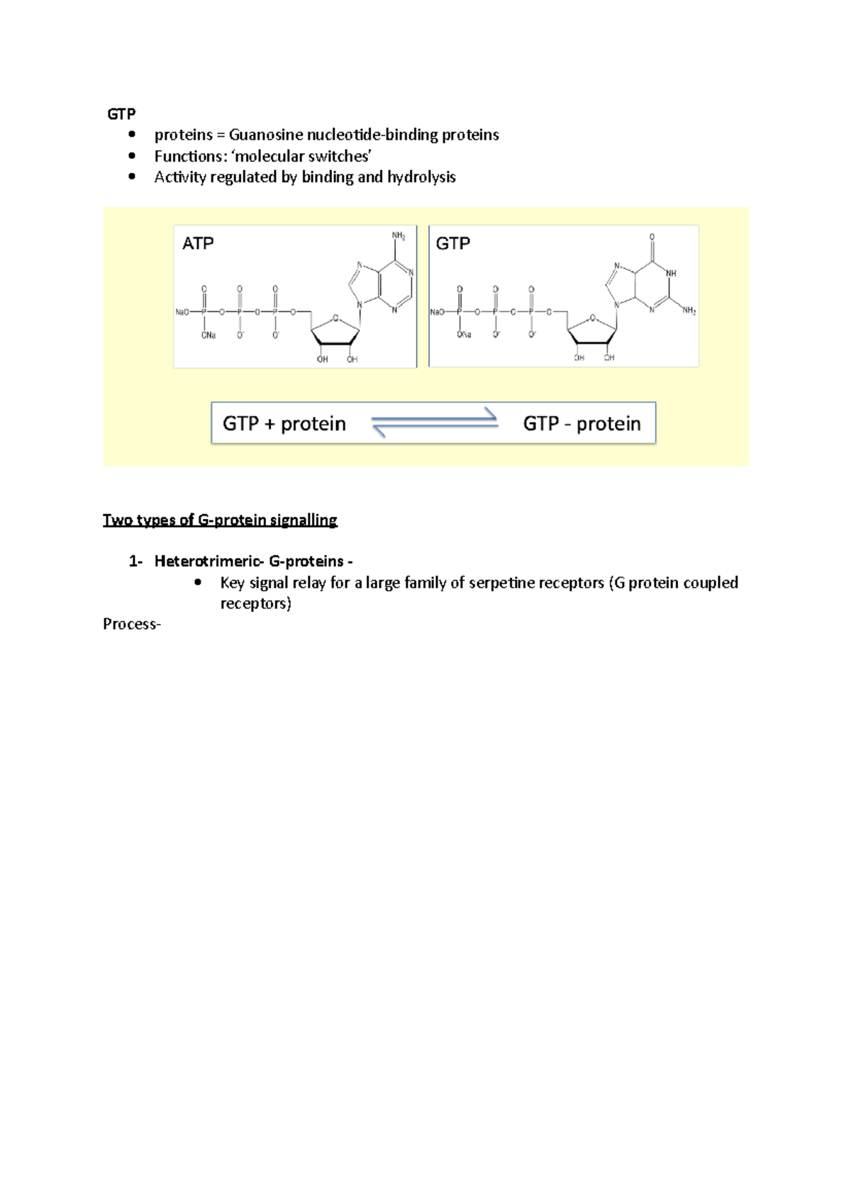 G proteins, structure function and regulation - GTP proteins ...