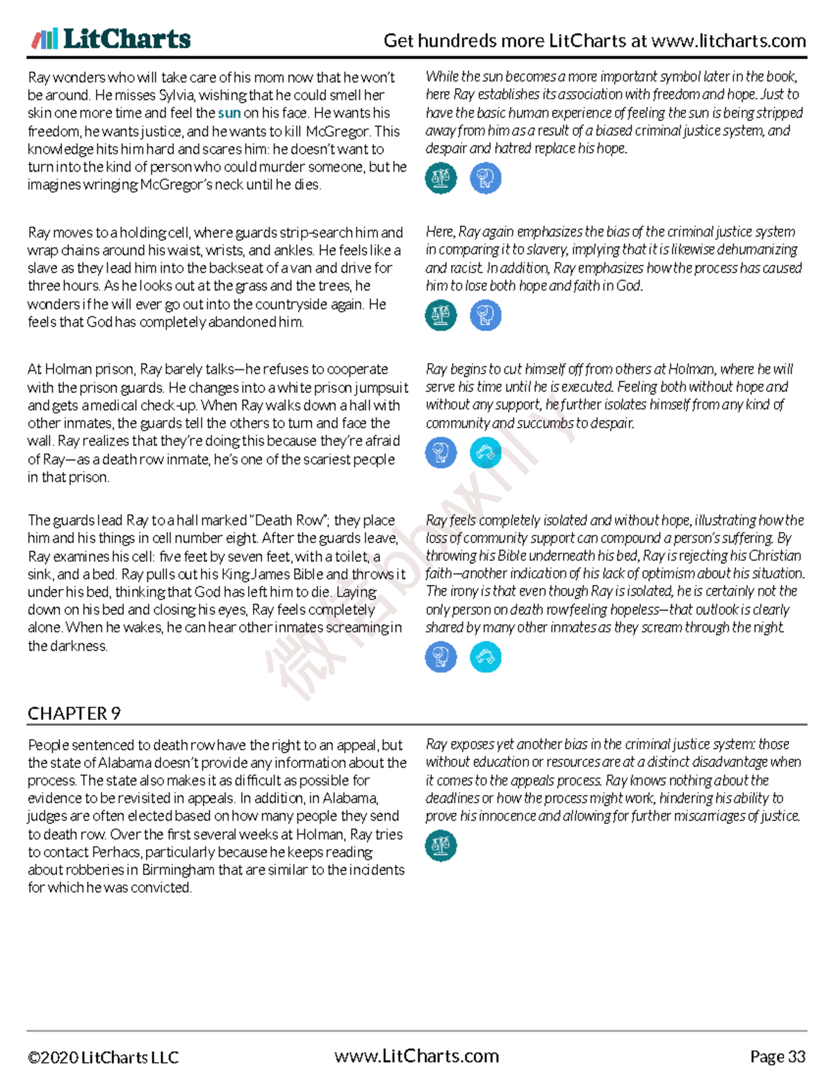 The-Sun-Does-Shine-Lit Chart 33 - Ray wonders who will take care of his ...