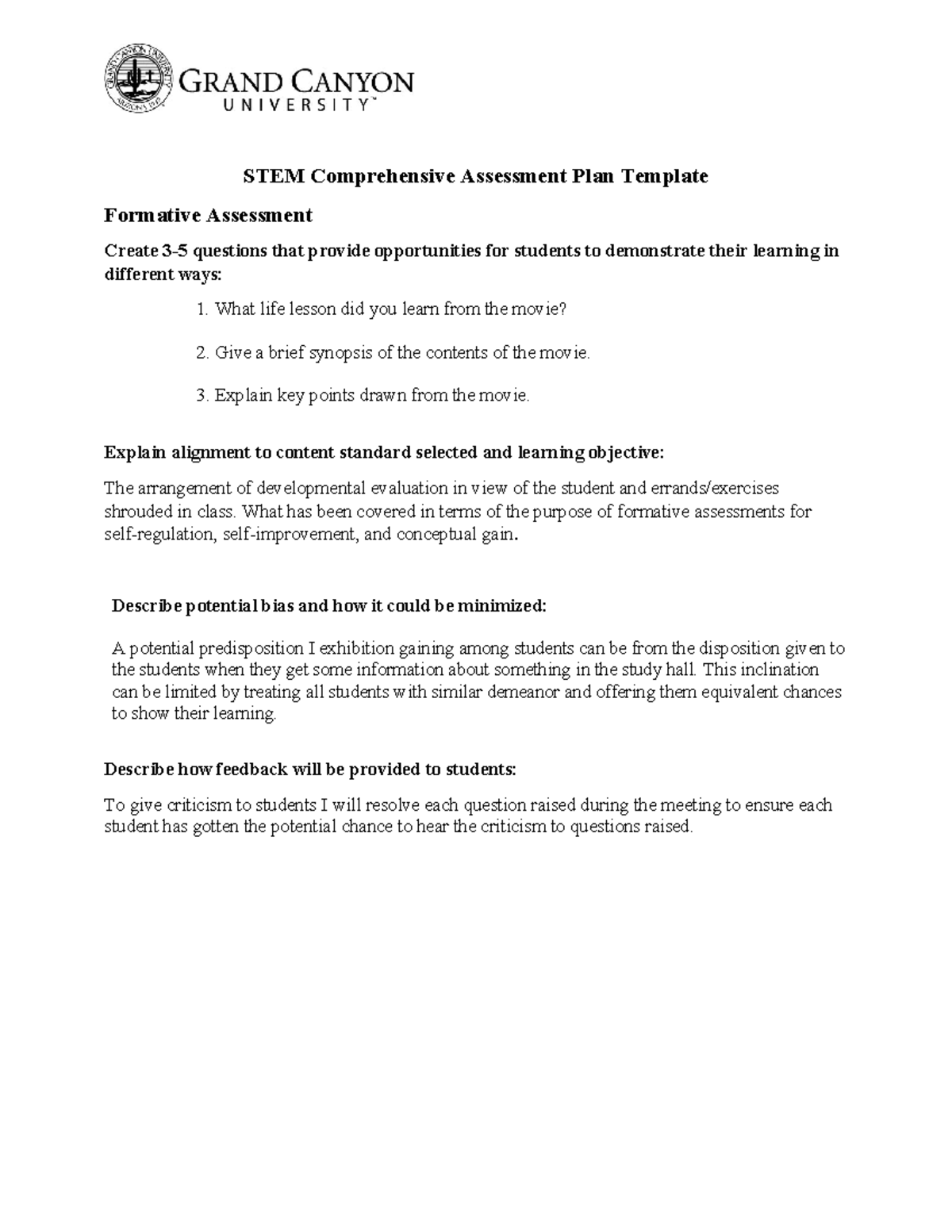 SEC-517-T5-STEM Comprehensive Assessment Plan Template - STEM ...