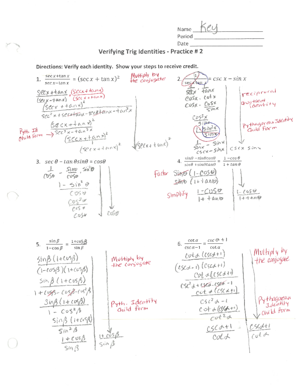Verifying+Identities-Practice+#2 - MTE 3 - Studocu
