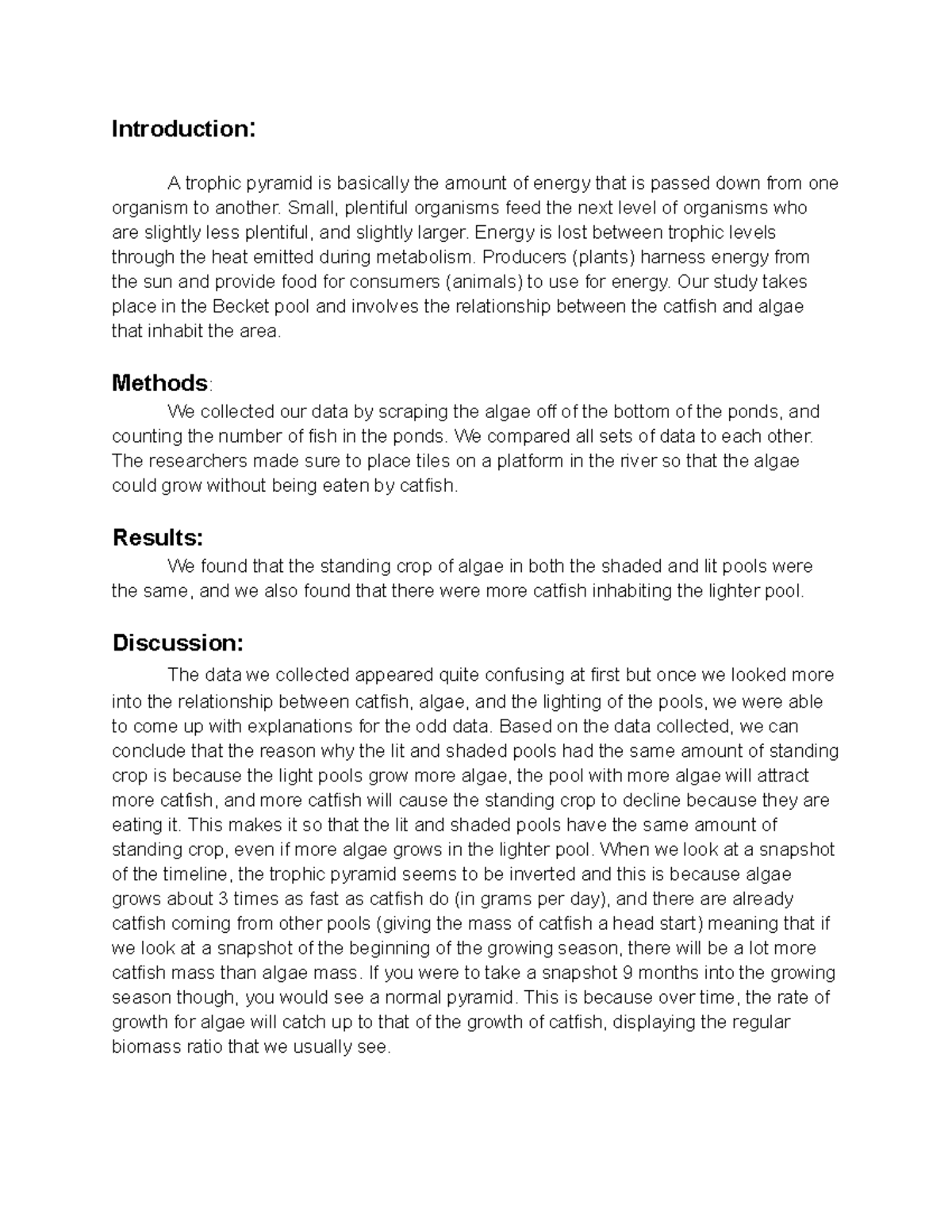 Trophic Pyramids Virtual Lab - Isaac Munns - Introduction: A trophic ...