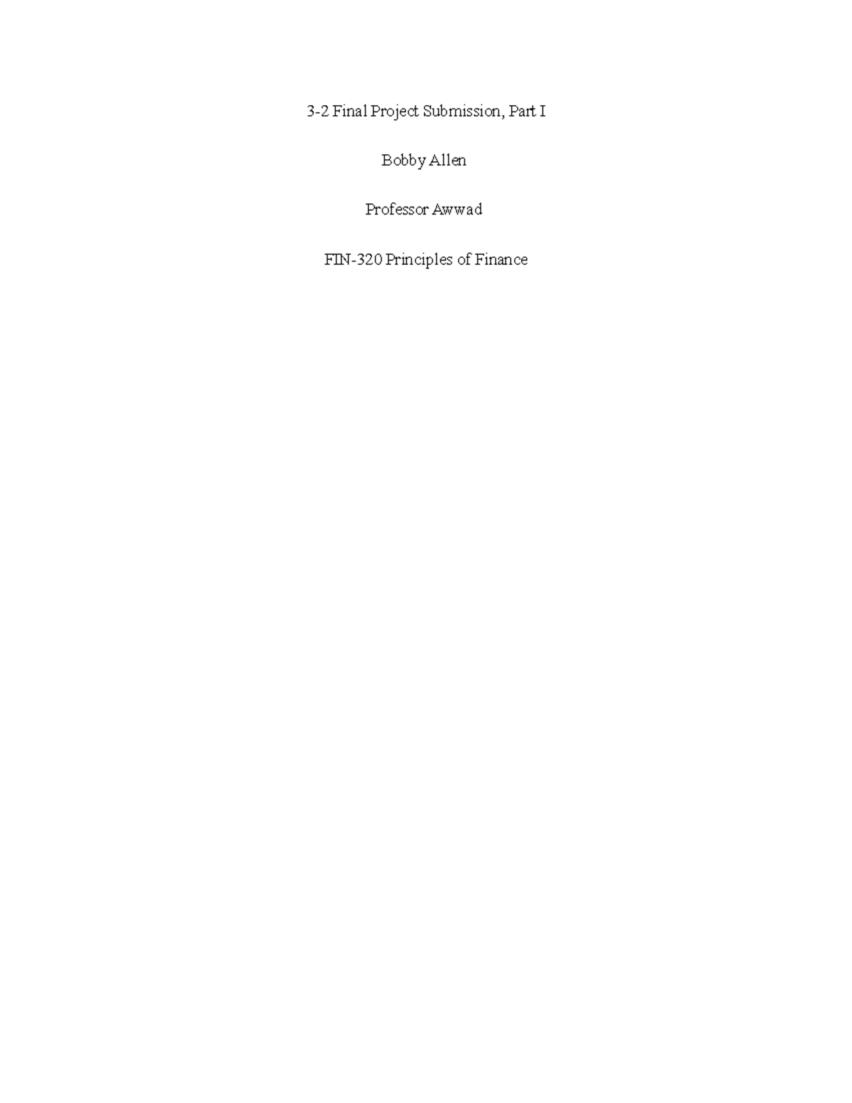3-2 Final Project Submission, Part I - Crucial corporate decisions ...