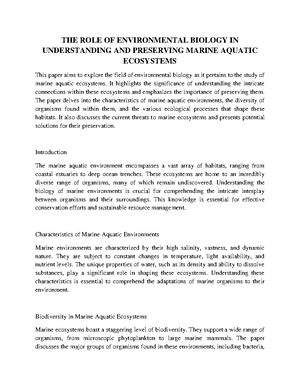 THE Wonders OF Marine Biology Exploring THE Depths OF THE SEA - THE ...