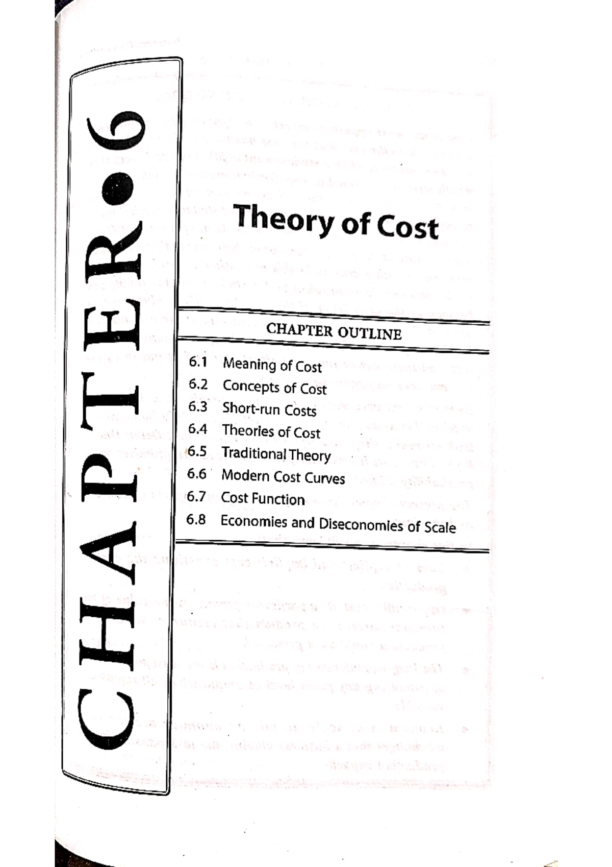 ME UNIT 4 theory of cost - Theory of Cost Y F CHAPTER OUTLINE 6 Meaning ...