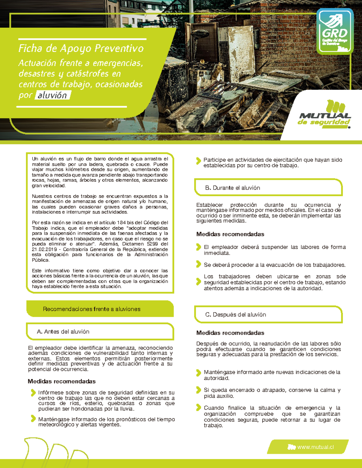 Fap 7 grd aluvion v4 - mutual Ficha de Apoyo Preventivo Actuación ...