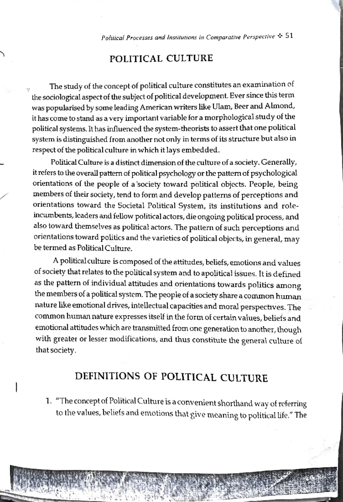 Pol culture pdf - Assignment - to the values, beliefs and emotions that ...