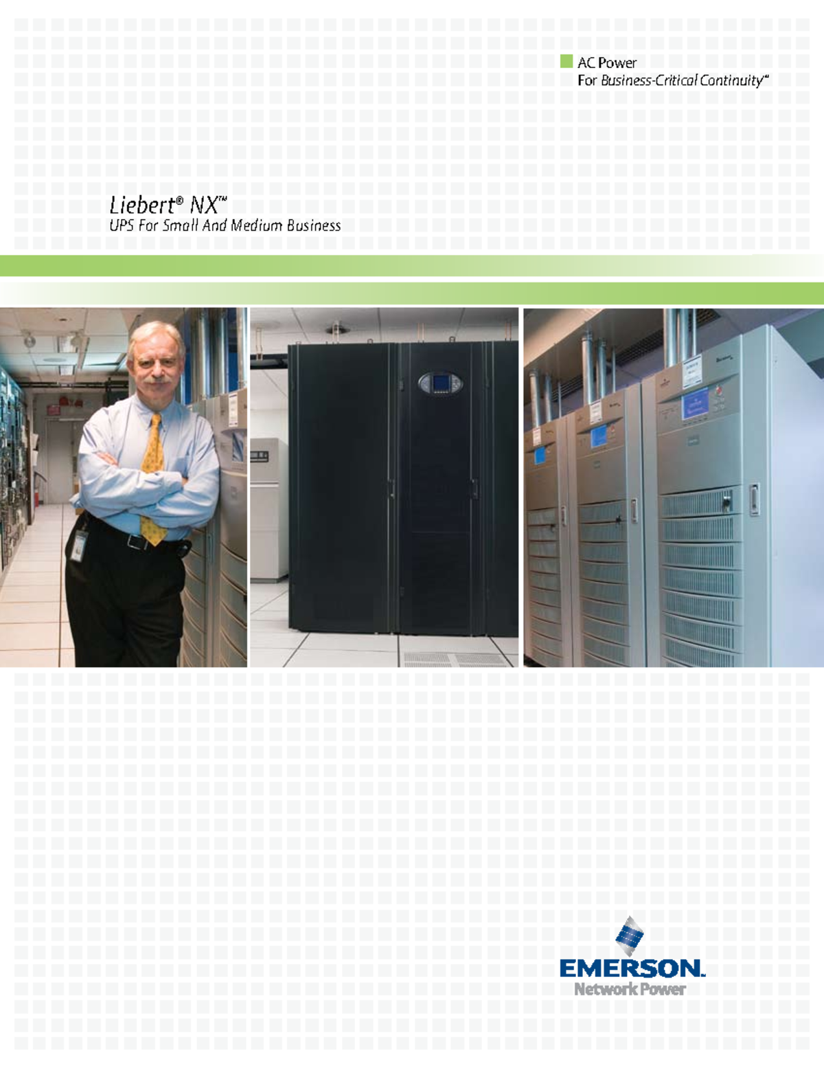 Ficha técnica UPS Lieber NXB 10-30 KVA - AC Power For Business-Critical ...