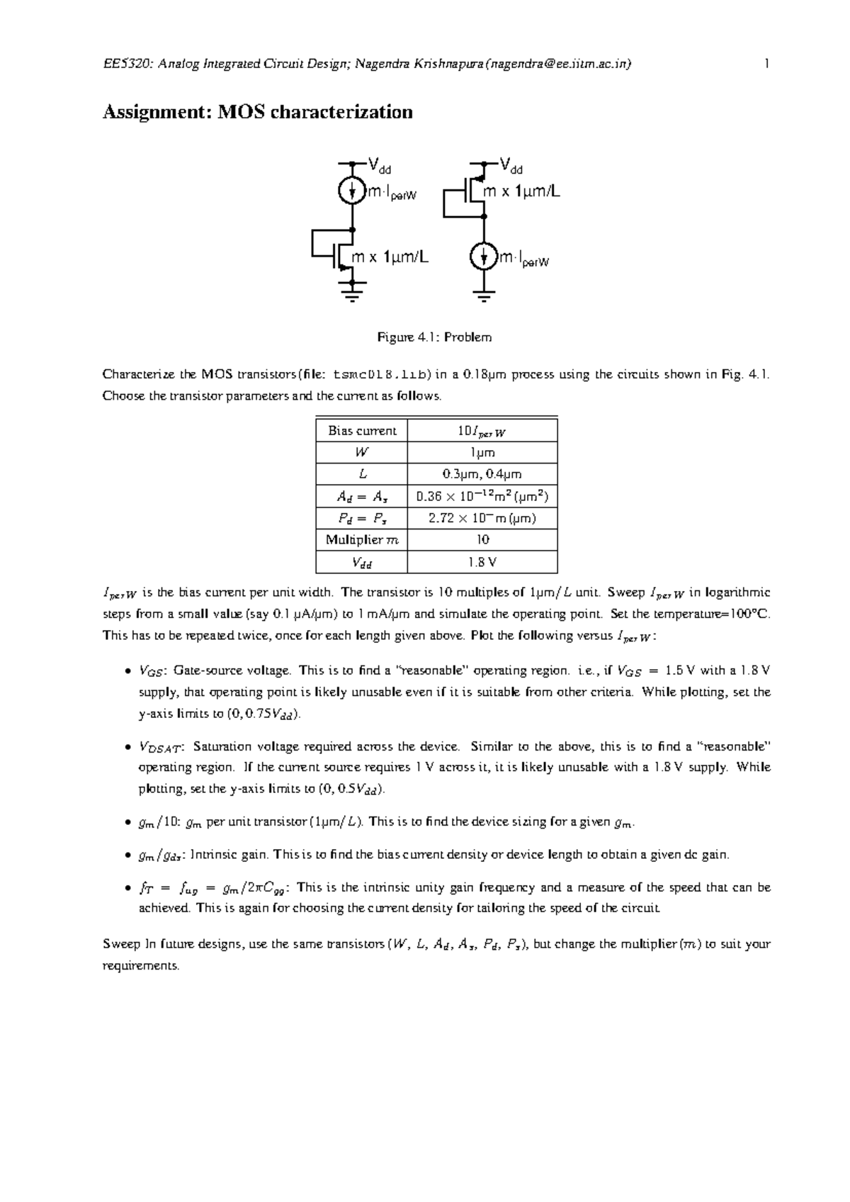 Moschar - My notes - EE5320: Analog Integrated Circuit Design; Nagendra ...