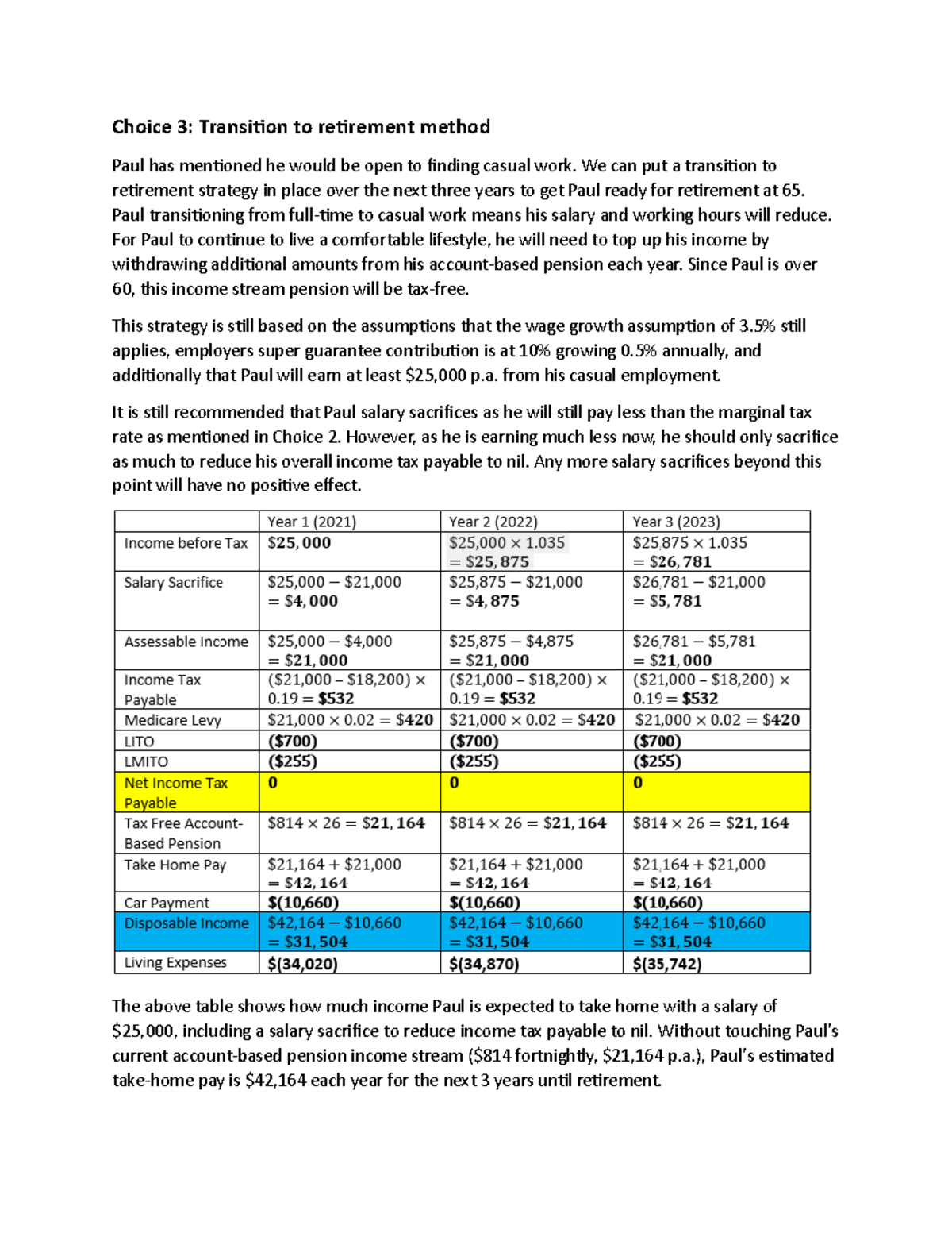 TTR Strategy Main - Notes on lecture - Choice 3: Transition to ...