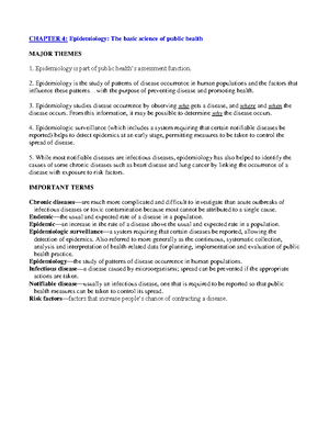 Module 3 Public Health - Chapter 3 Notes - Infectious Diseases ...