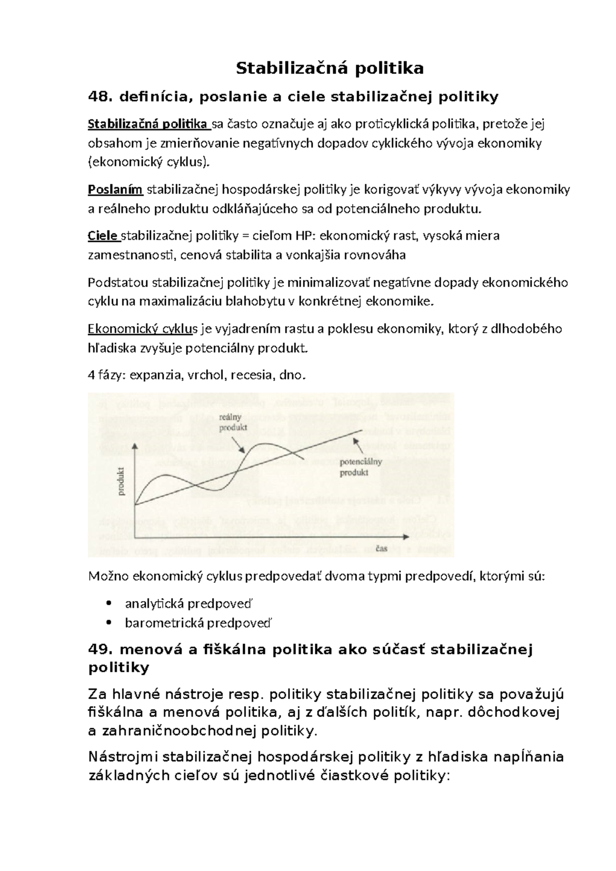 Stabilizačná politika - Stabilizačná politika definícia, poslanie a ...