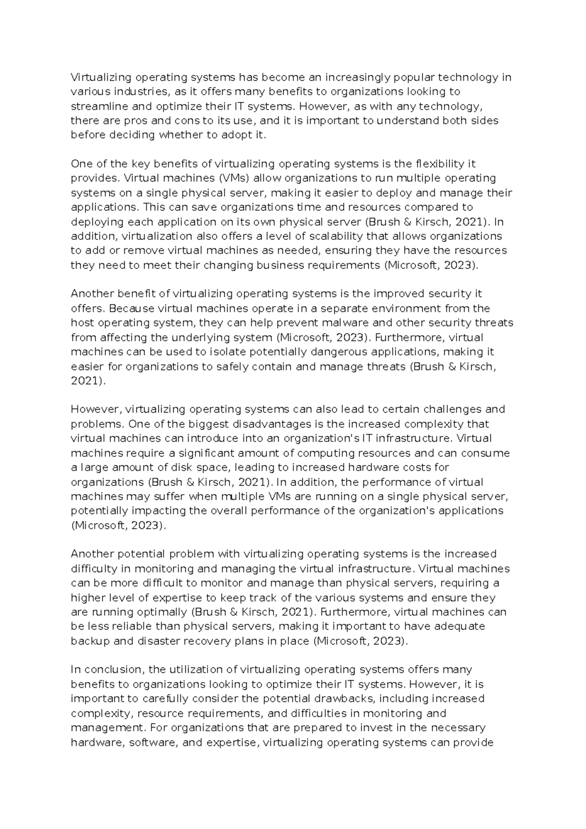 Unit 1 - Operating system learning journal - CS 2301 - UoPeople - Studocu