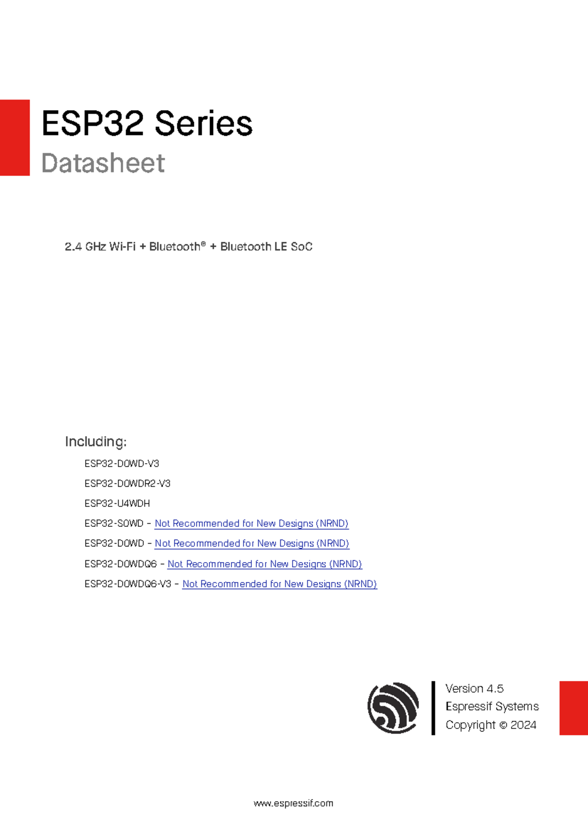 Esp32 datasheet en - sorry - ESP32 Series Datasheet 2 GHz Wi-Fi ...