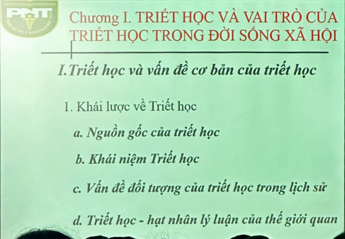Triết Học 07 11 2024 - Thhhh - Pal Chuong I. TRIET HOC VA VAI TRÔ CÜA ...