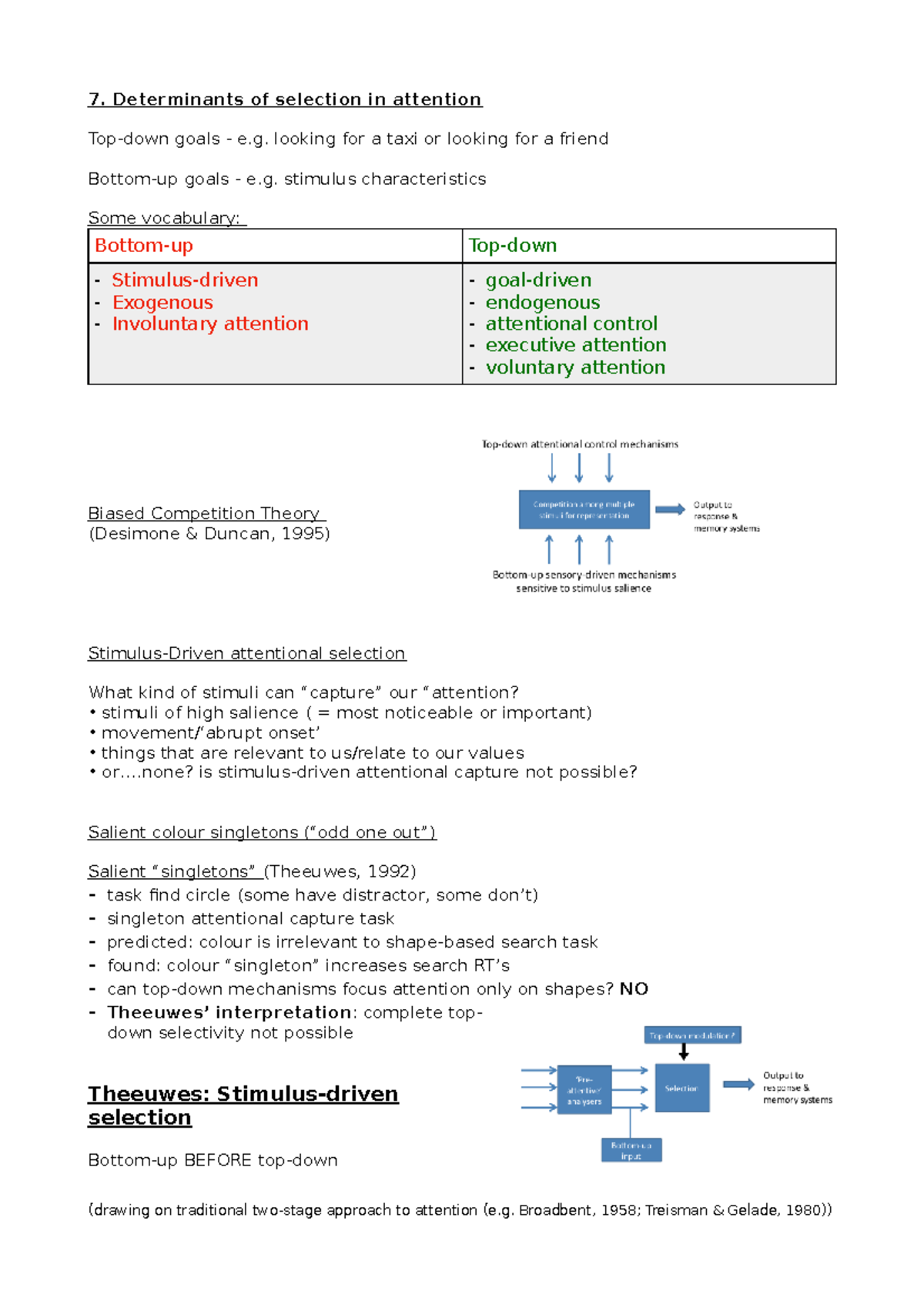 7. determinants of selection in attention - 7. Determinants of ...