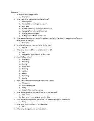 Chapter 4 - The Safe Food Handler - Chapter 4 - The Safe Food Handler ...