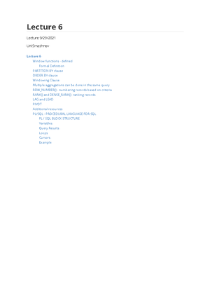 Lecture 9 - data modelling - BUAN 6320 - UT Dallas - Studocu