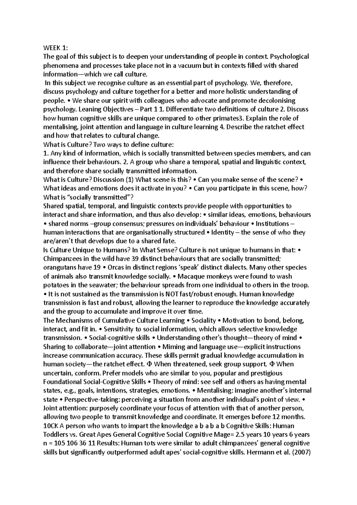 PAC Midterm QUIZ Notes - n/a - WEEK 1: The goal of this subject is to ...