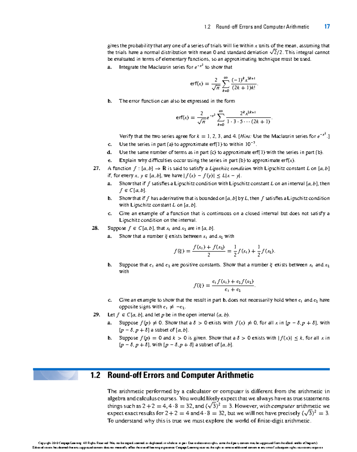 Week 3 - weekly lecture notes - 1 Round-off Errors and Computer ...