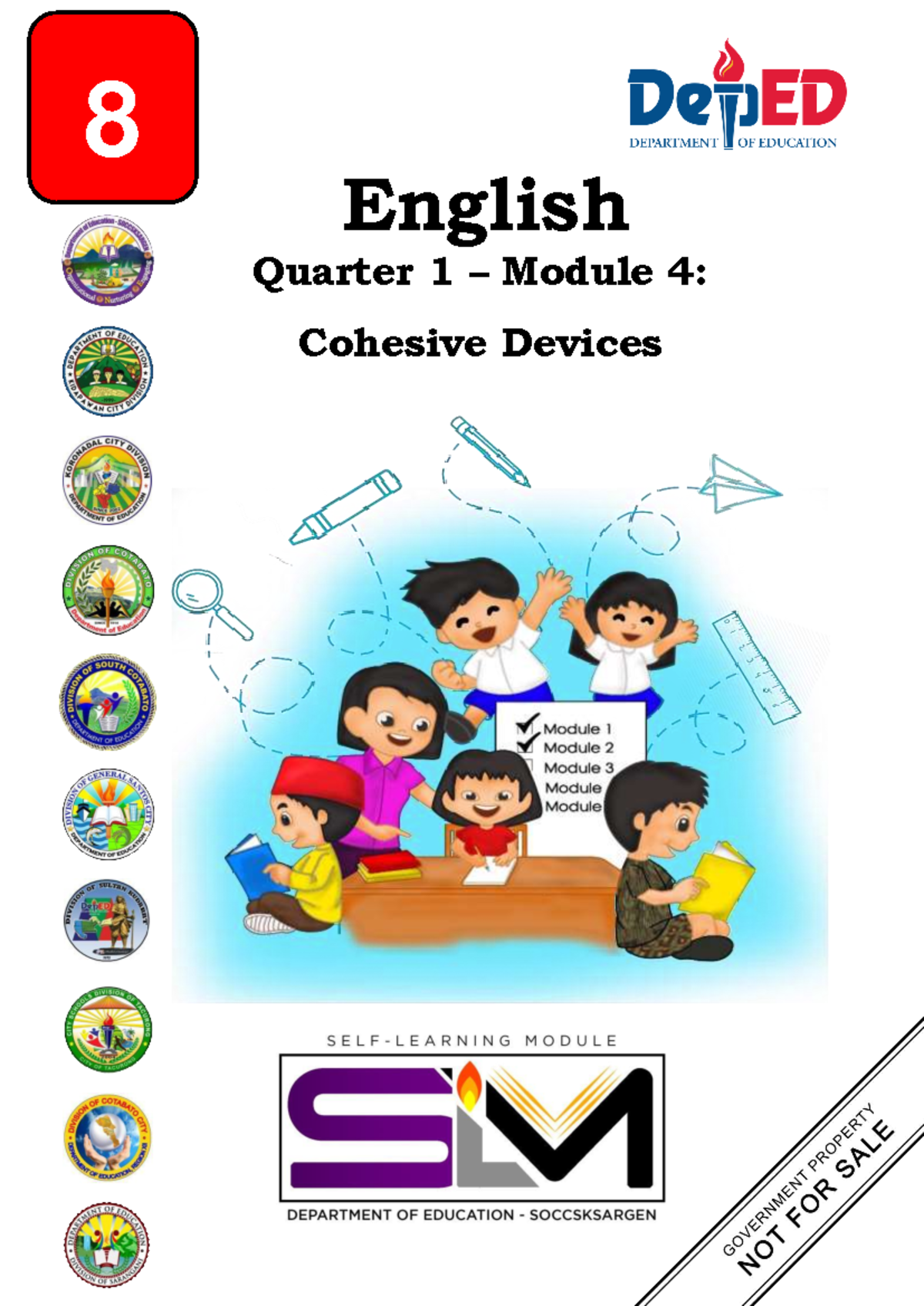 English 8 q1 mod4of5 cohesivedevices v2 - English Quarter 1 – Module 4 ...