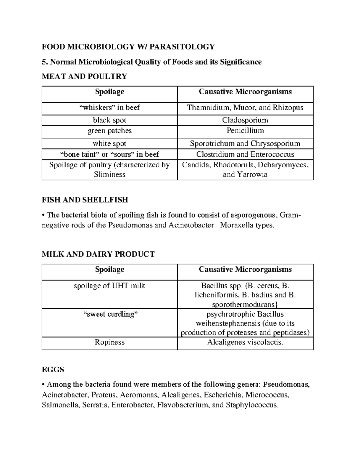 5. Normal Microbiological Quality of Foods and its Significance - FOOD ...