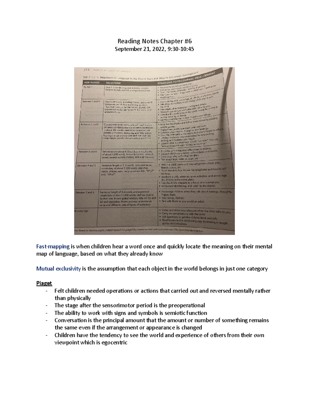 Reading Notes Chapter 6 - Reading Notes Chapter September 21, 2022, 9: ...