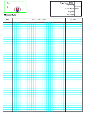 Example 1 for beam calculations - Structural Design - Studocu