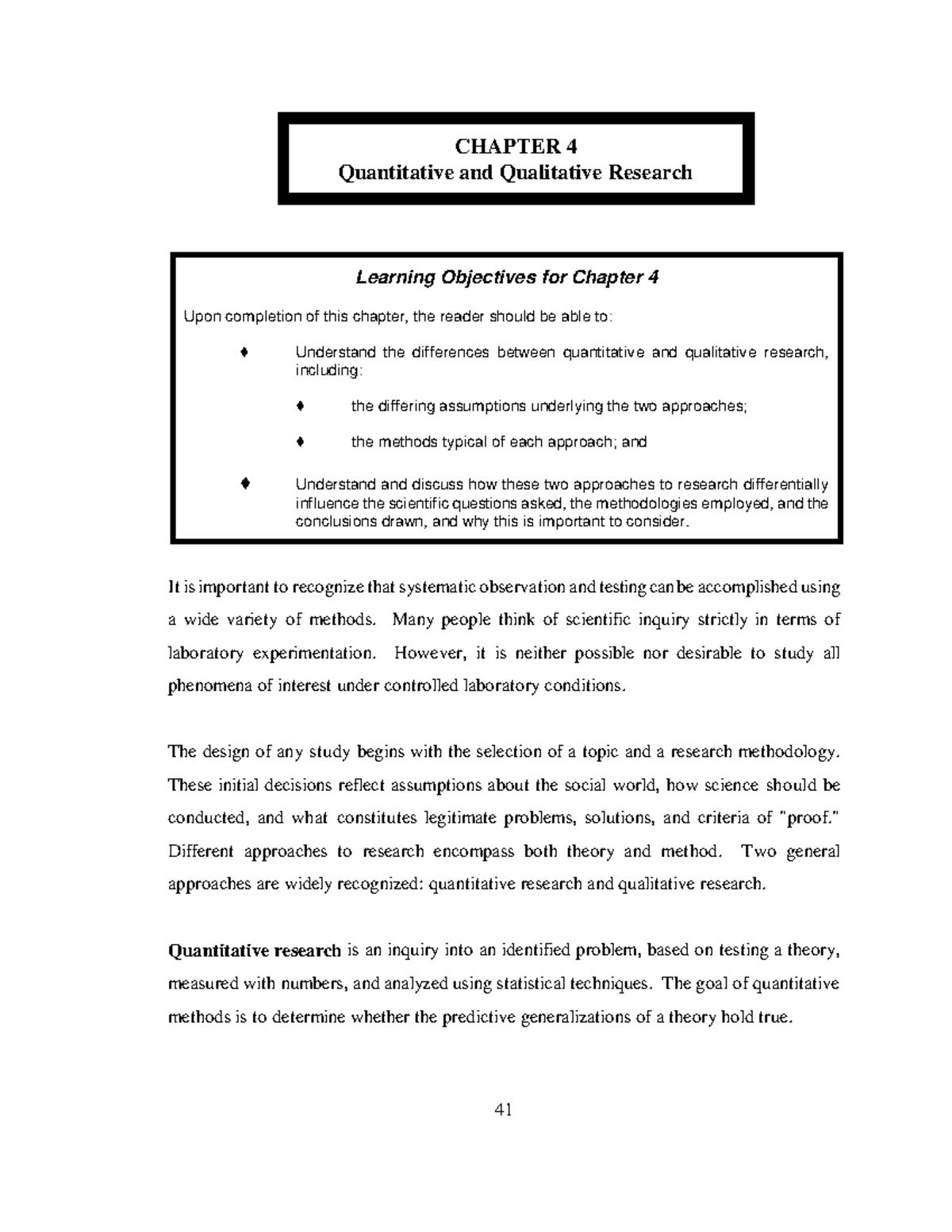 Sociology GE Sem-IV Quantitative and Qualitative Research - CHAPTER 4 ...