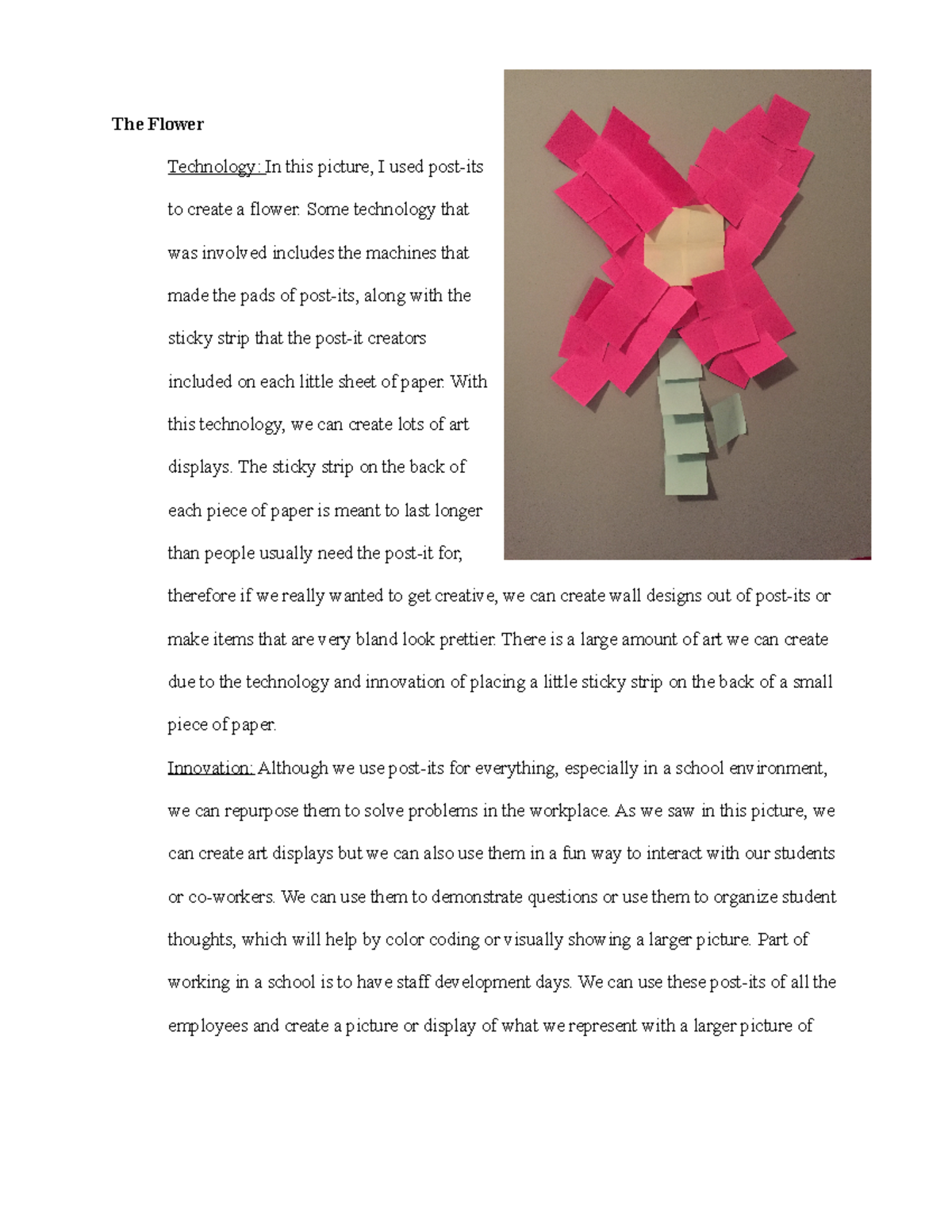 Art Deliverable 3 - Required assignment - The Flower Technology: In ...